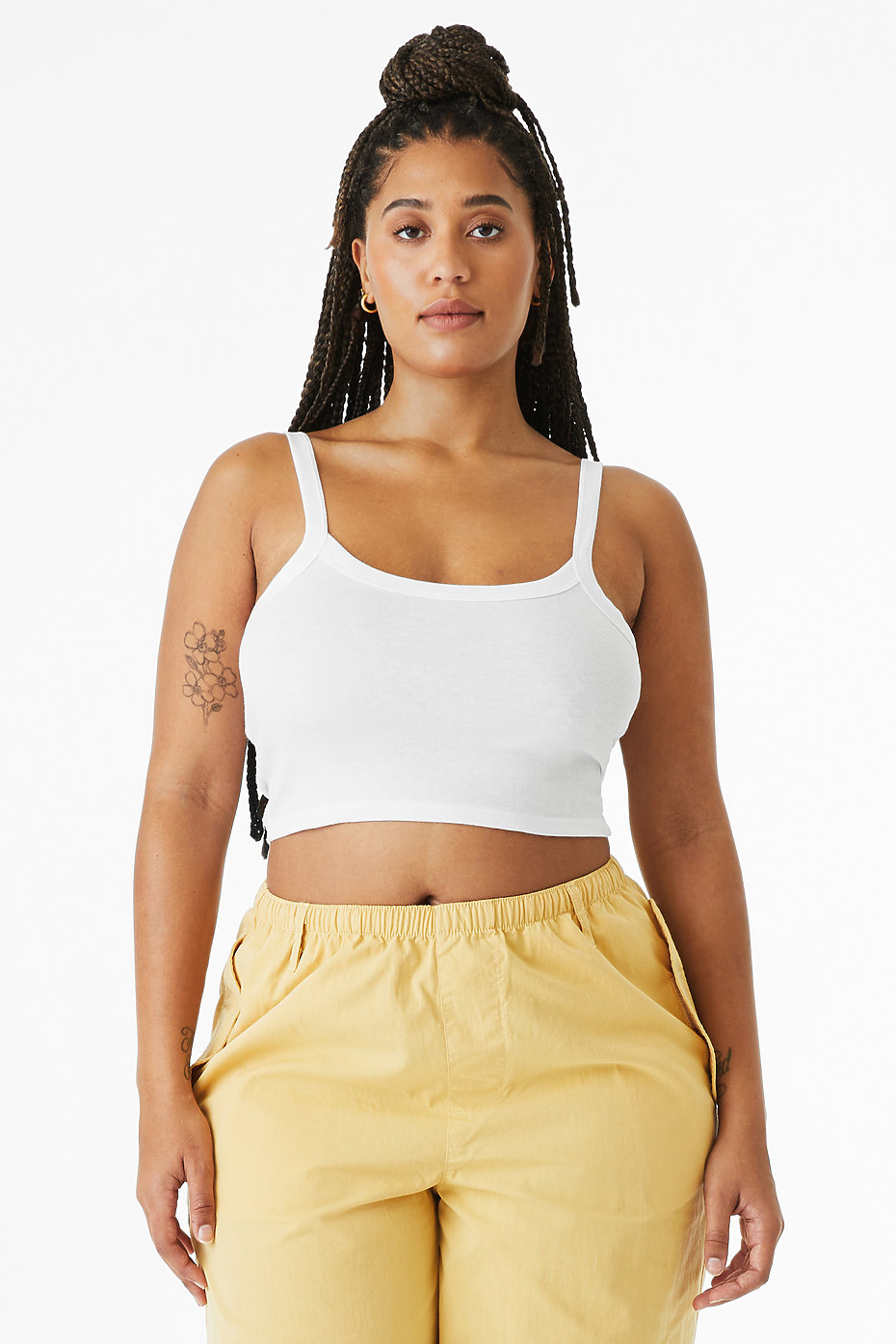 Women's Micro Rib Spaghetti Strap Tank | BELLA+CANVAS