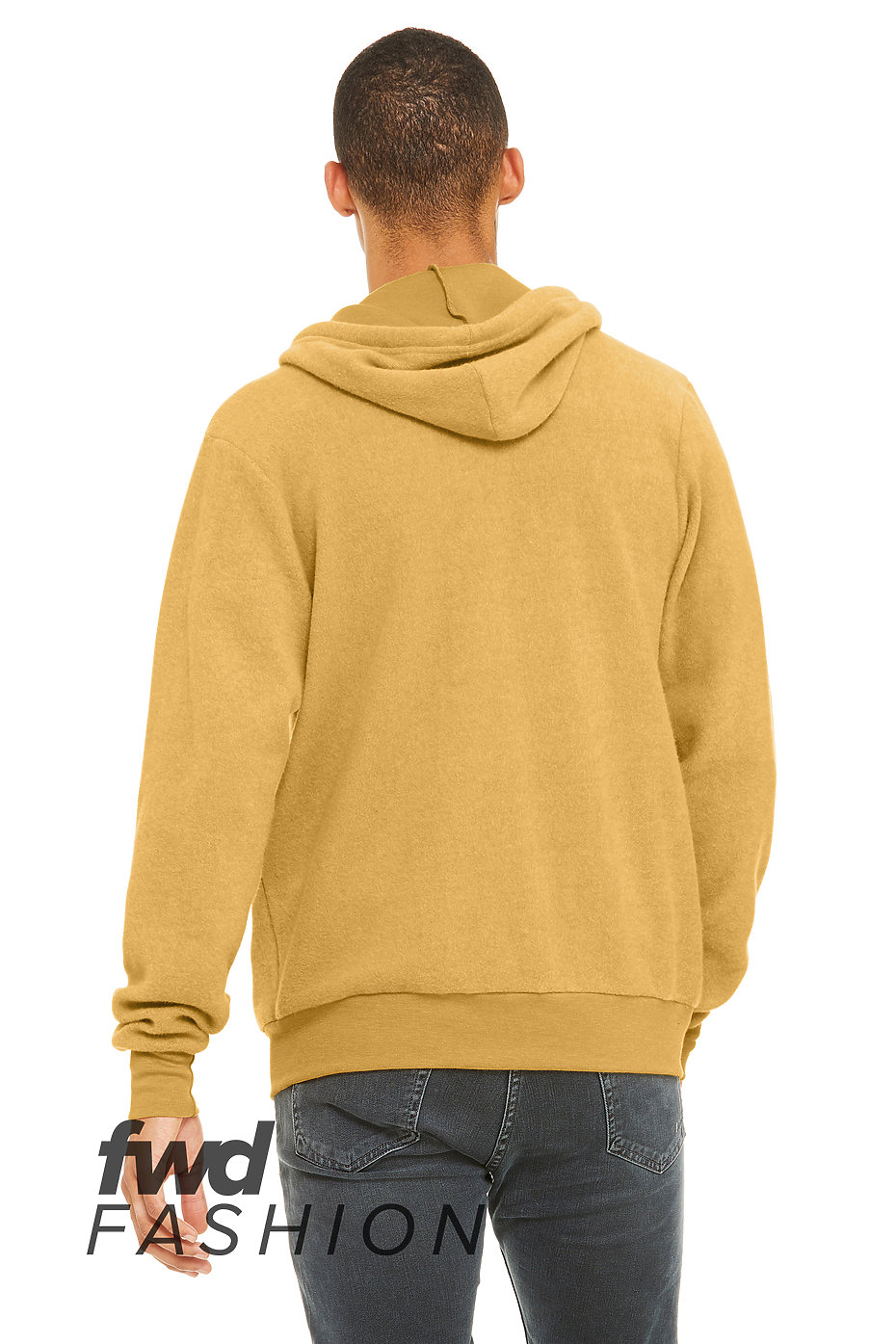 Unisex Sueded Fleece Full-Zip Hoodie | BELLA+CANVAS