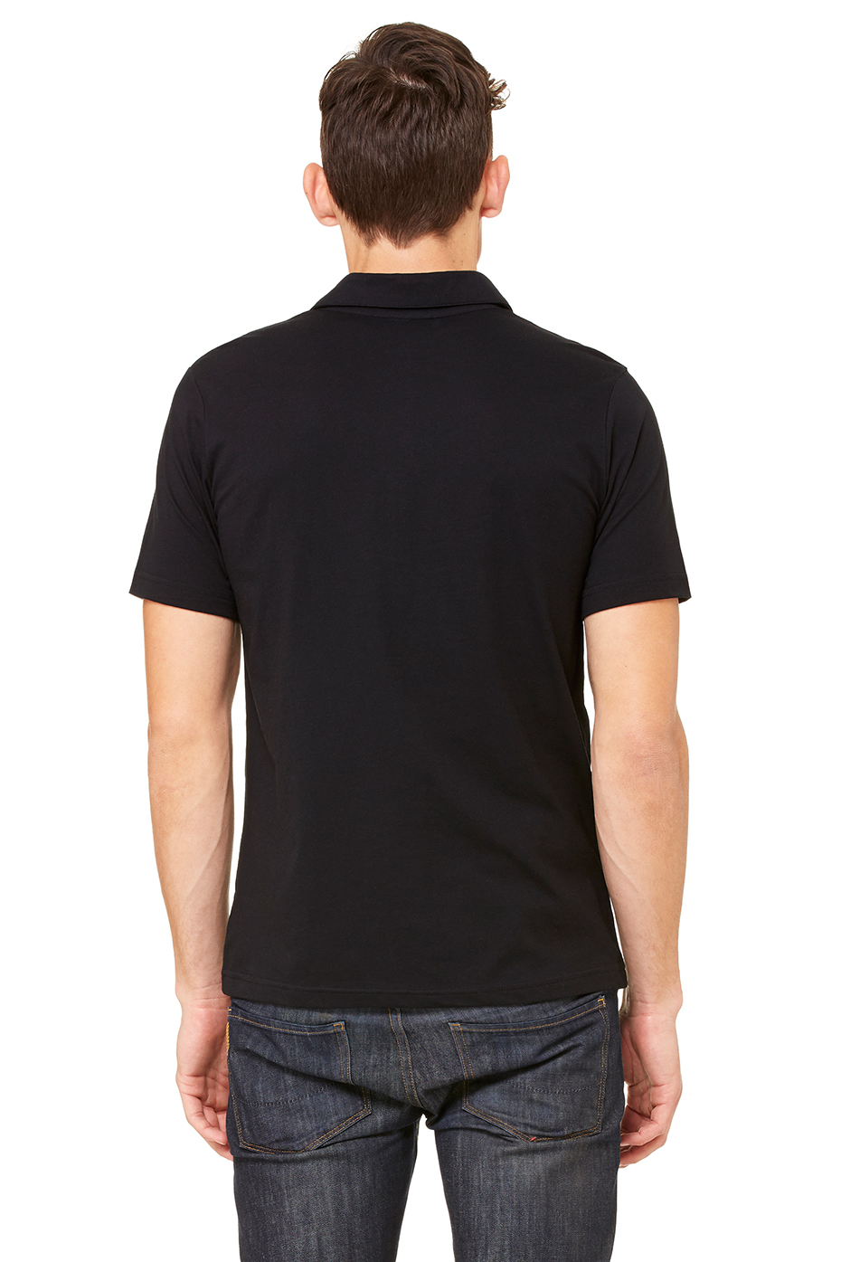 Men's Jersey Short Sleeve 5 Button Polo | Bella-Canvas