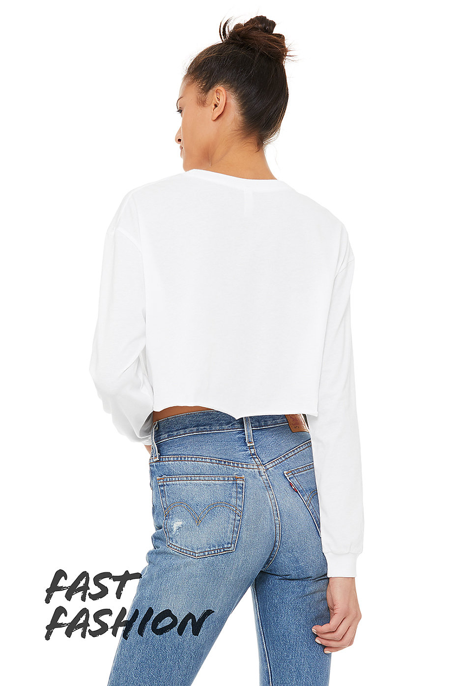 Long Sleeve Crop Top | Womens Wholesale Clothing | Blank Plain T Shirts ...