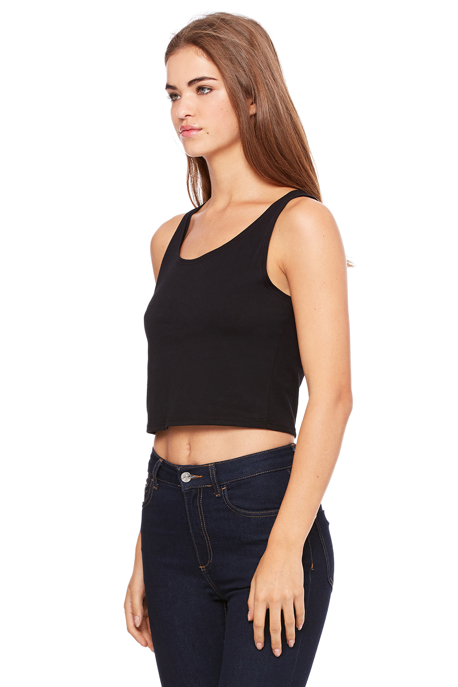Womens Crop Tank Top | Womens Wholesale Clothing | Poly Cotton Tank ...