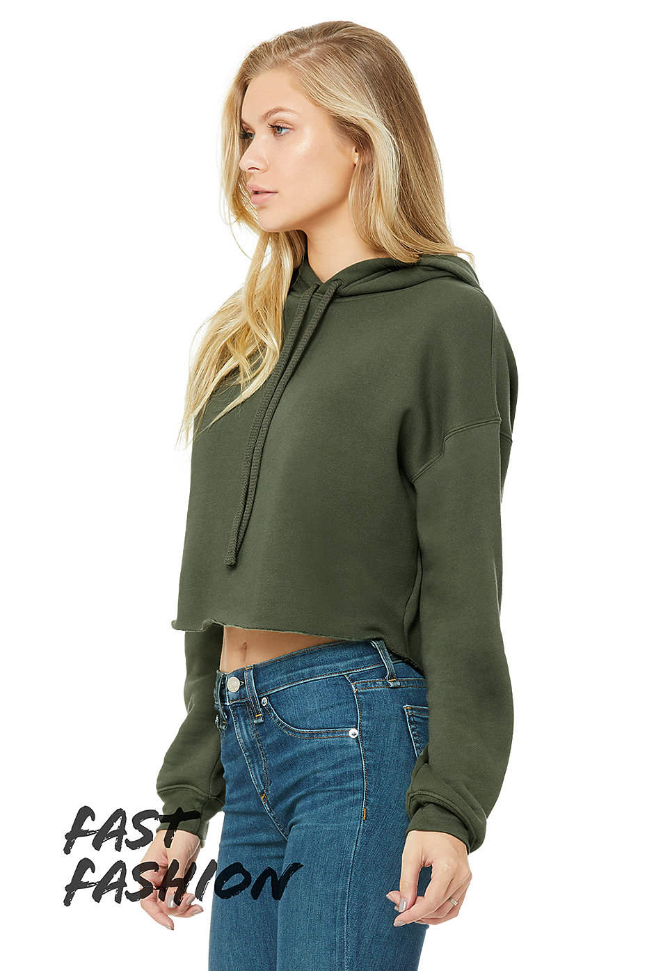 Women's Cropped Fleece Hoodie | Bella-Canvas